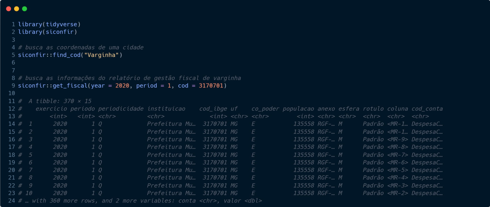 Coletando dados do SICONFI com R e Python - Análise Macro