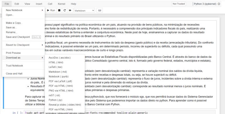 Como criar relatórios com o Python? - Análise Macro