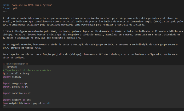 Construindo relatórios econômicos com o Python - Análise Macro